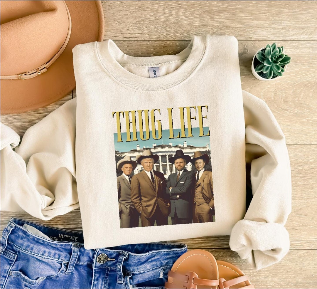 Thug Life Trump and Friends Sweater, Viral Thug Life Trump Shirt ...