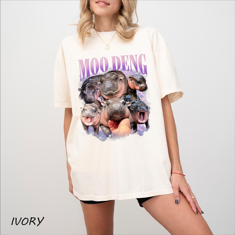Moo Deng Bootleg Rap Shirt, Moo Deng Sweatshirt, I Love Moo Deng Tee ...