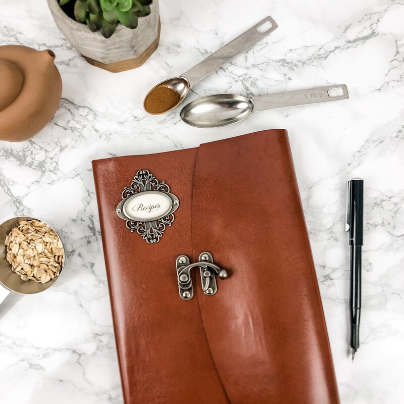 Leather Recipe Book - Etsy