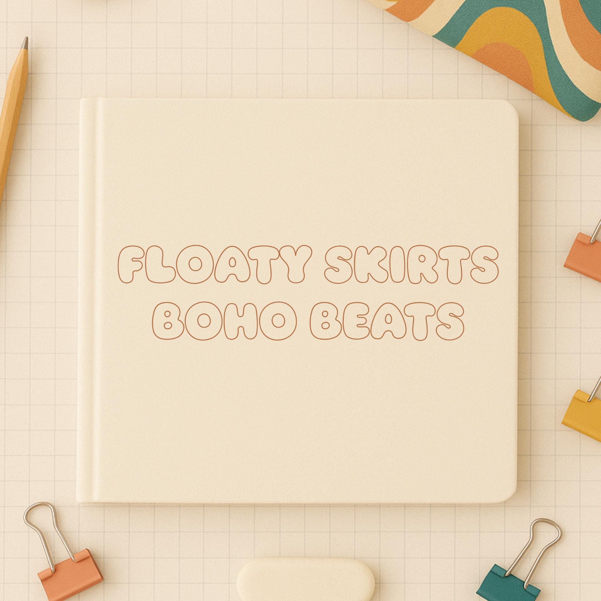 Boho Bop Font – Retro Bubble Font for Cricut & Groovy 70s Display ...