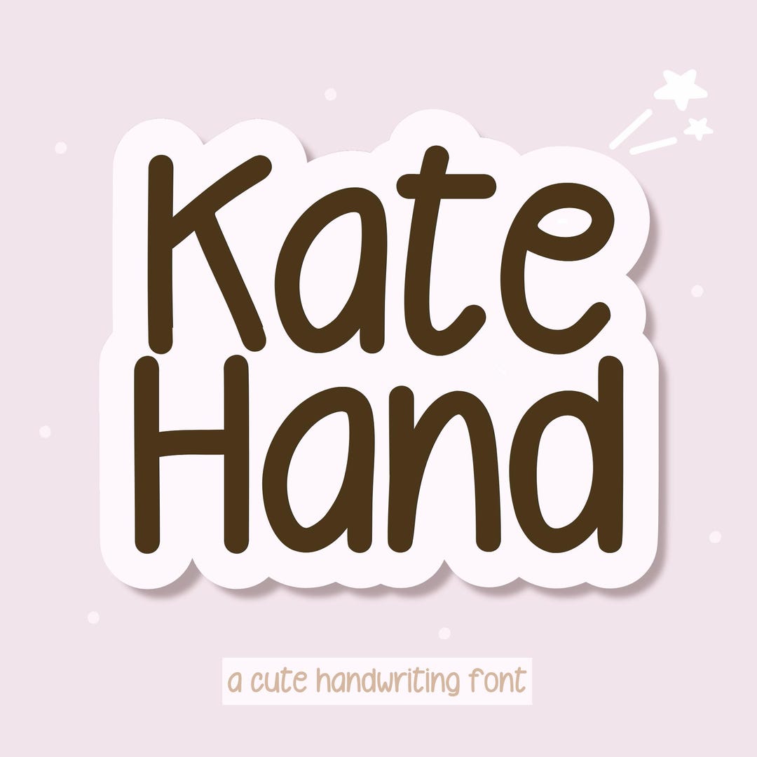 Kate Hand – Handwritten Font for Digital Planners, Goodnotes & Cricut ...