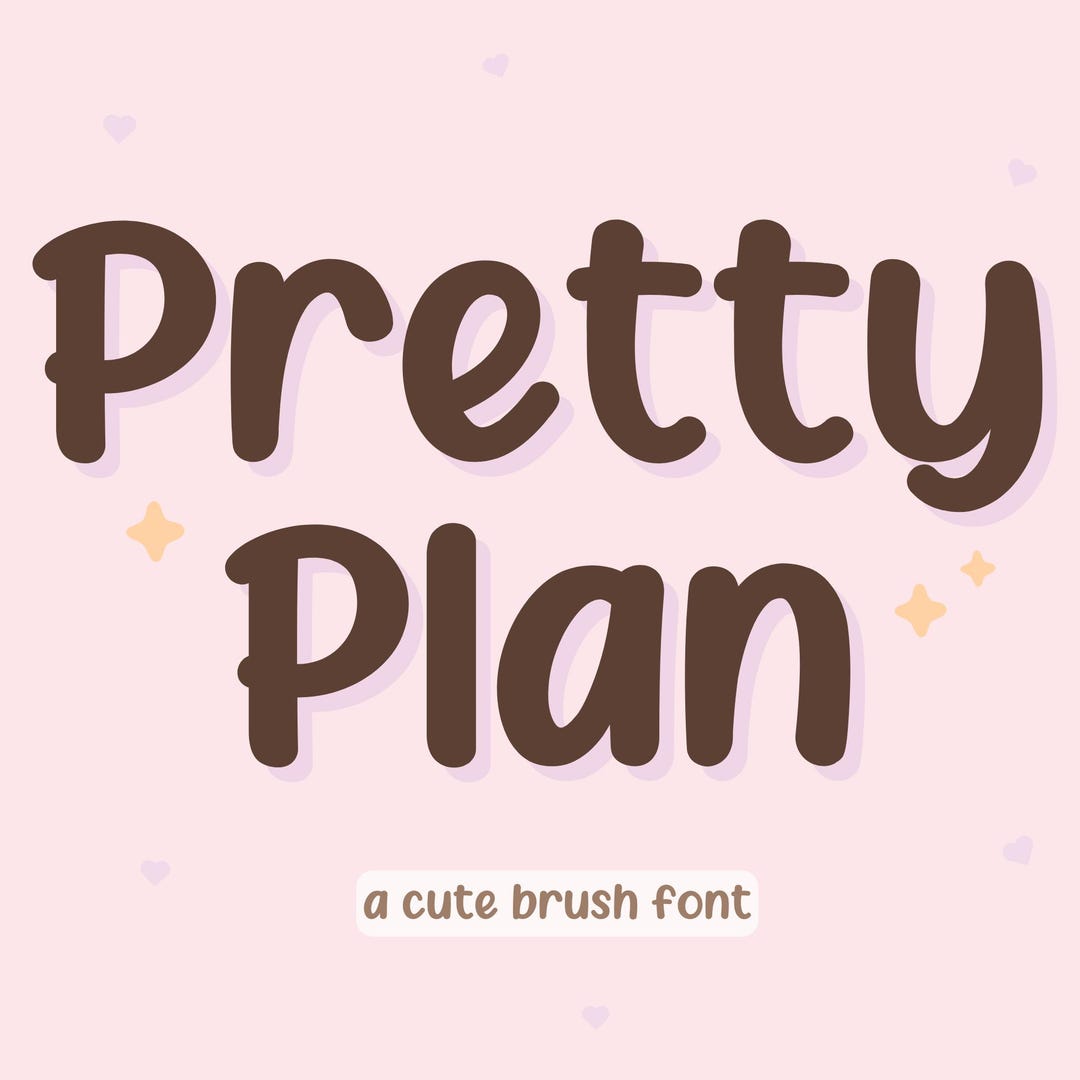 Pretty Plan – Handwriting Brush Font for Digital Planners, Goodnotes ...