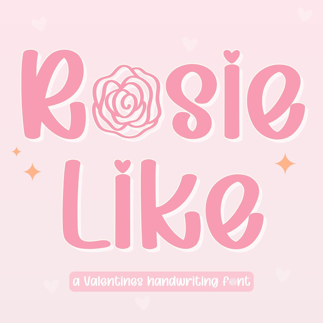 Rosie Like – Valentine Handwriting Font for Digital Planners, Goodnotes ...