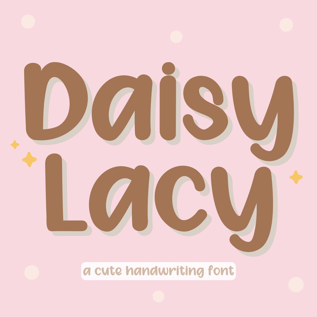 Daisy Lacy – Handwritten Brush Font for Digital Planners, Goodnotes ...