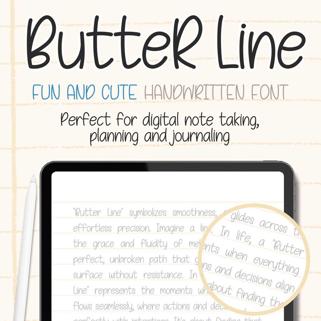 Handwriting Font, Handwritten Font, Neat Font, Cute Font, Goodnotes ...