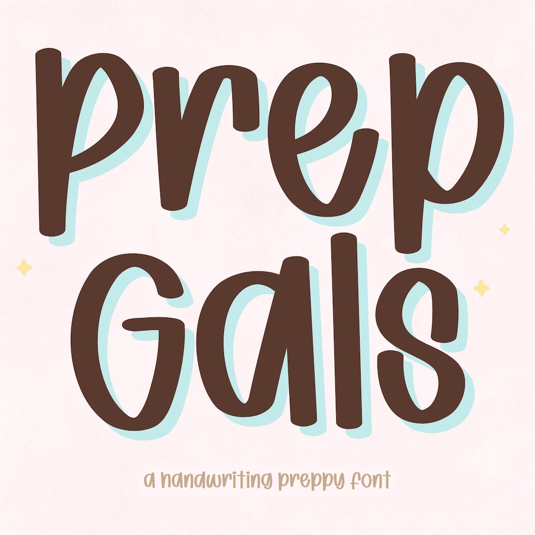 Prep Gals – Preppy Handwriting Font for Digital Planner, Goodnotes ...