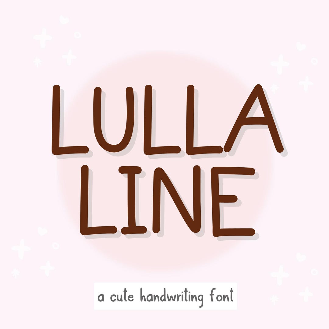 Lulla Line – Handwriting Font for Digital Planners, Goodnotes & Cricut ...