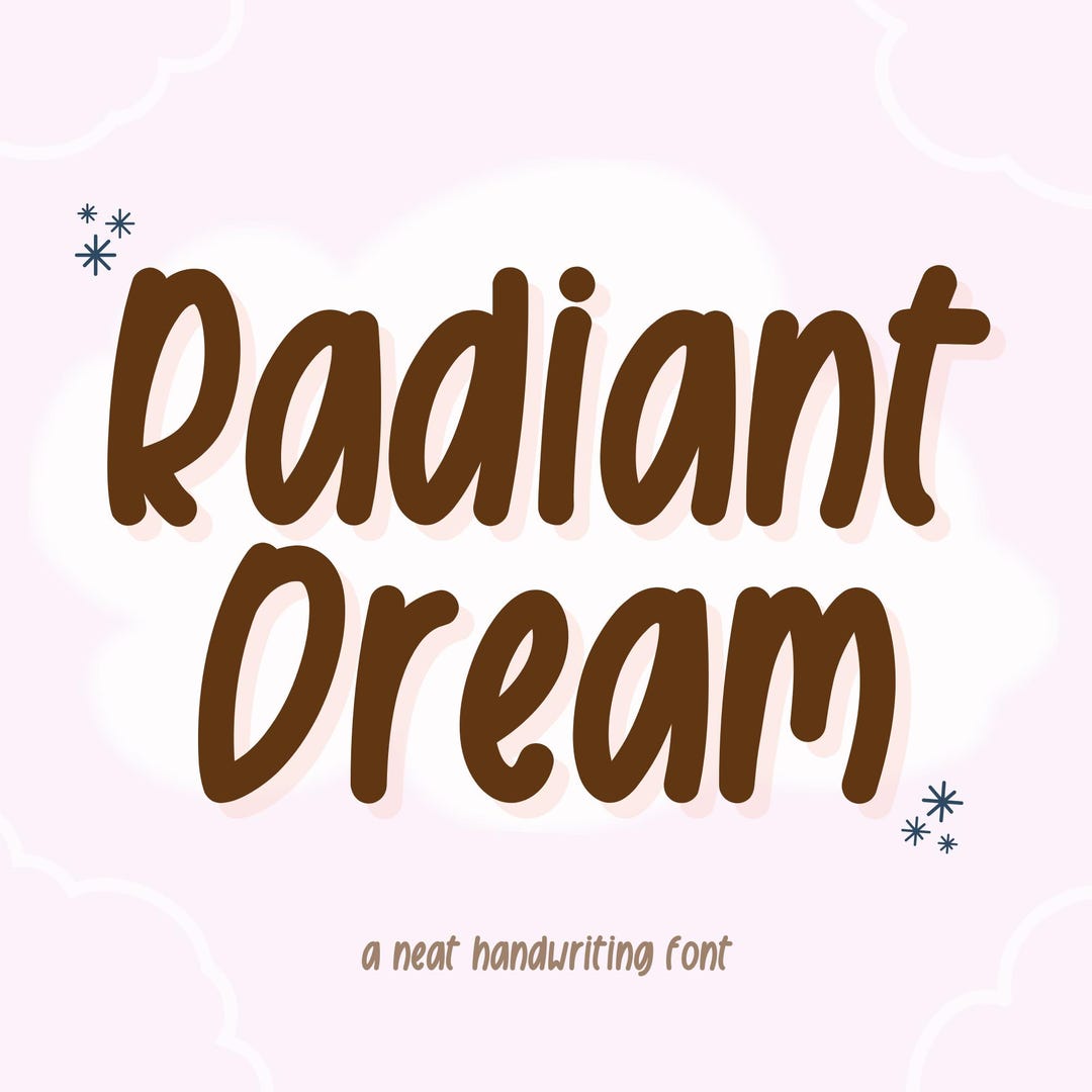 Radiant Dream – Handwriting Font for Digital Planners, Goodnotes ...