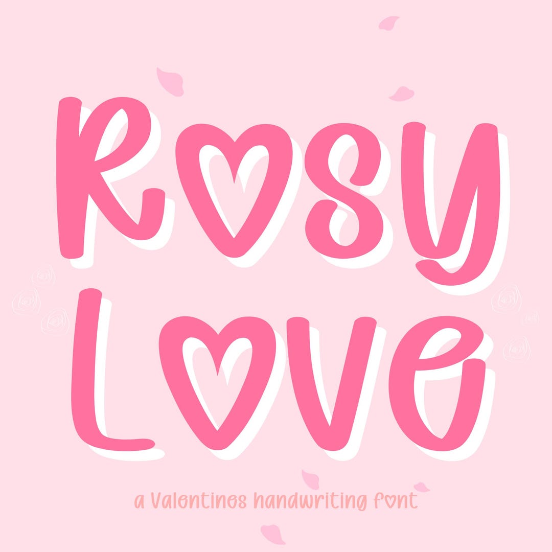 Valentines Font, Handwriting Fonts, Heart Font, Handwritten Font, Love ...