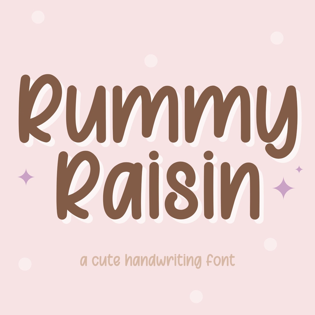 Rummy Raisin – Handwriting Font for Digital Planners, Goodnotes ...