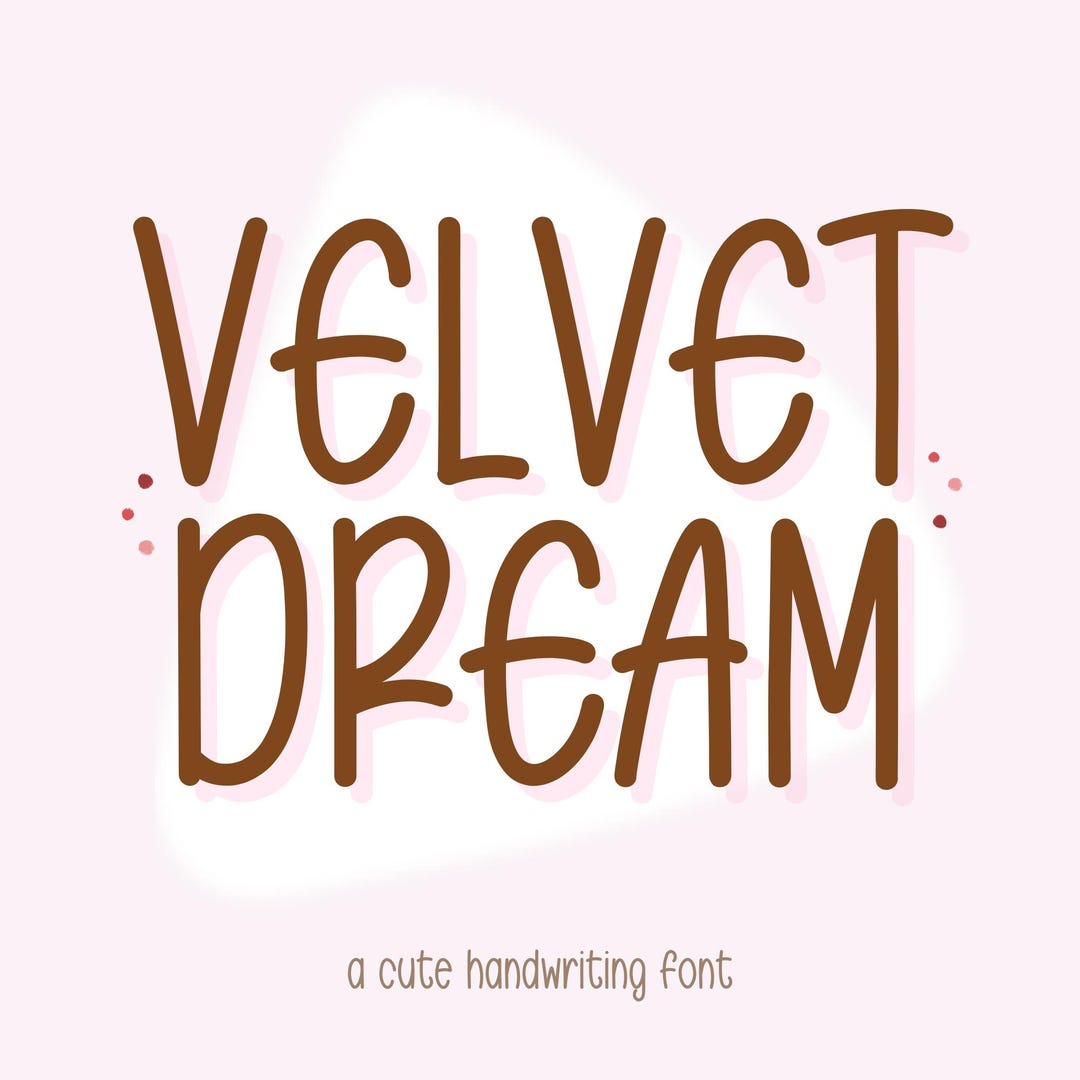 Velvet Dream – Handwritten Font for Digital Planners, Goodnotes ...