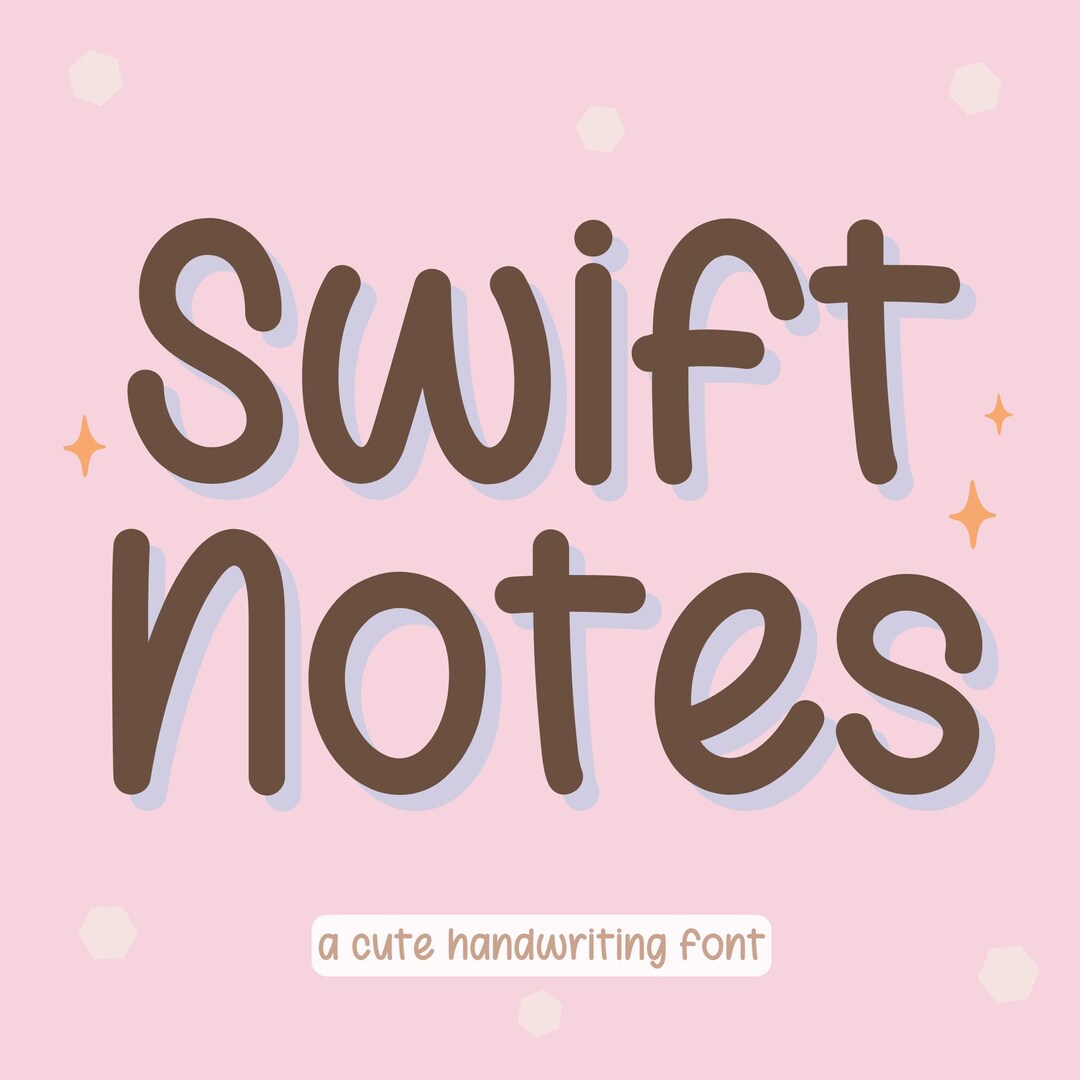 Swift Notes – Handwritten Font for Digital Planners, Goodnotes & Cricut ...