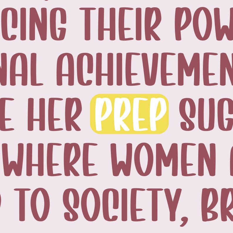 Prep Vibe – Preppy Handwriting Font for Digital Planner, Goodnotes ...