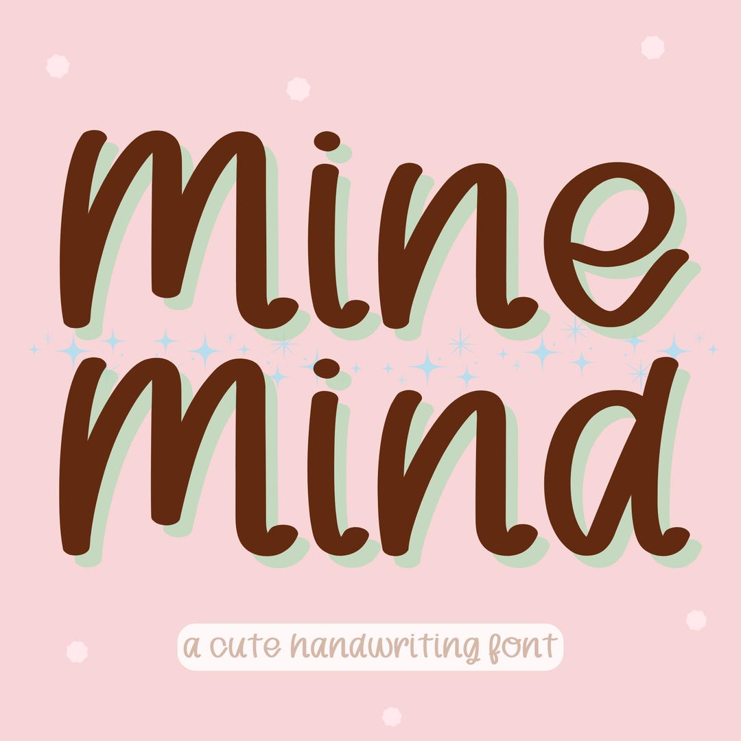Mine Mind – Handwriting Font for Digital Planners, Goodnotes & Cricut ...