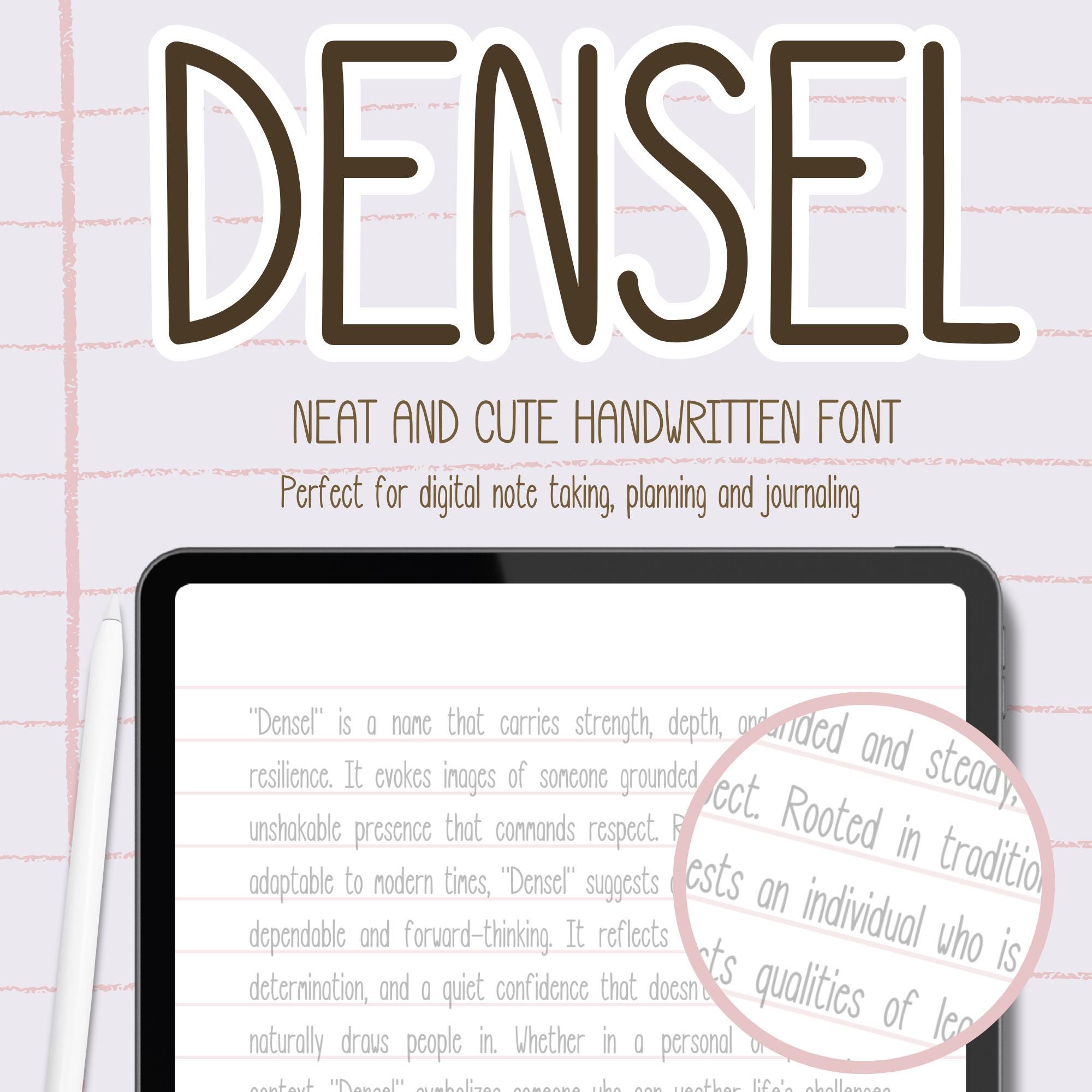 Handwriting Font, Handwritten Font, Neat Font, Cute Font, Goodnotes ...