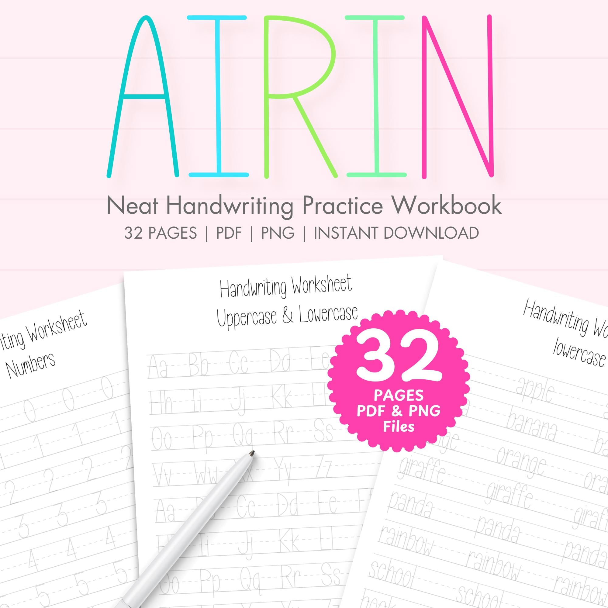 Handwriting Practice Worksheet, Neat Handwriting Practice Sheet ...