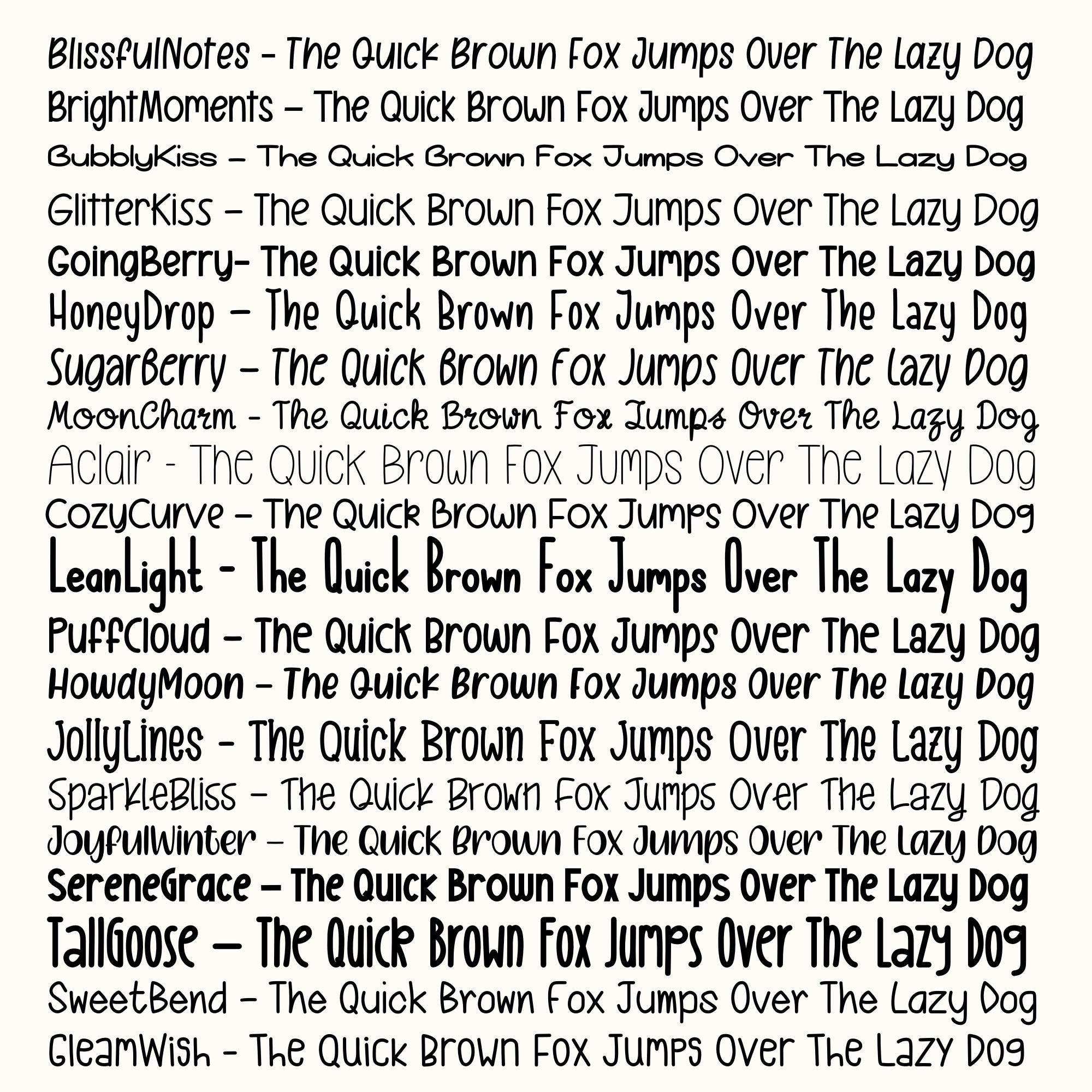 160 Handwritten Font Bundle Vol.1 – Handwriting Fonts for Digital ...