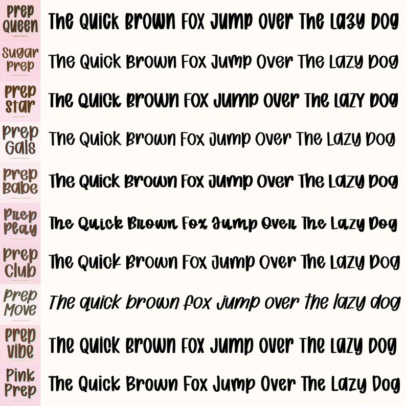 Preppy Handwriting Font Bundle: 10 Teacher & Doodle Fonts (OTF, TTF) - Etsy