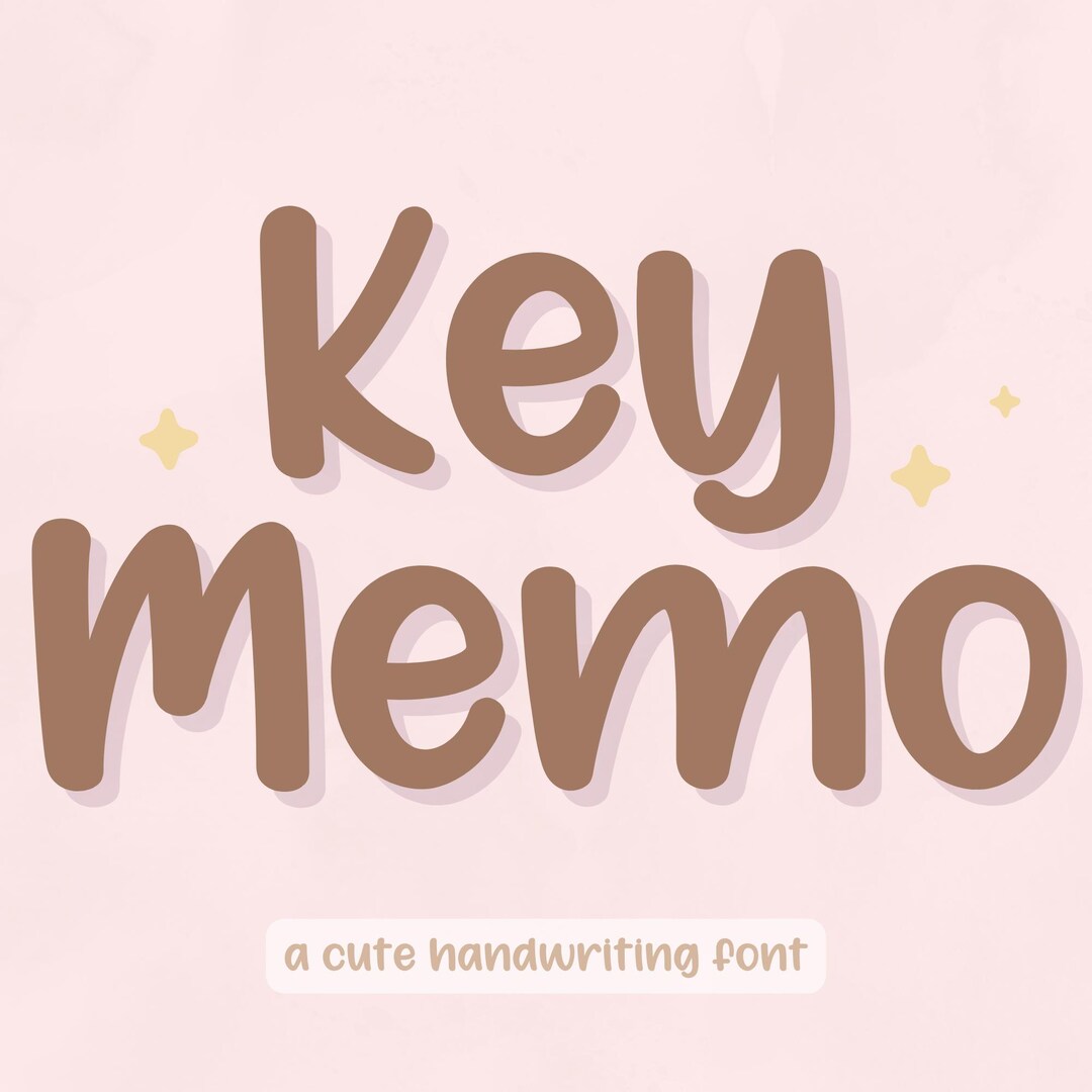 Key Memo – Handwritten Brush Font for Digital Planners, Goodnotes ...