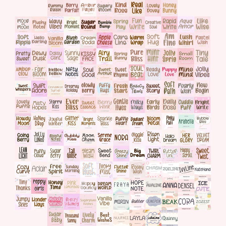 160 Handwritten Font Bundle Vol.1 – Handwriting Fonts for Digital ...