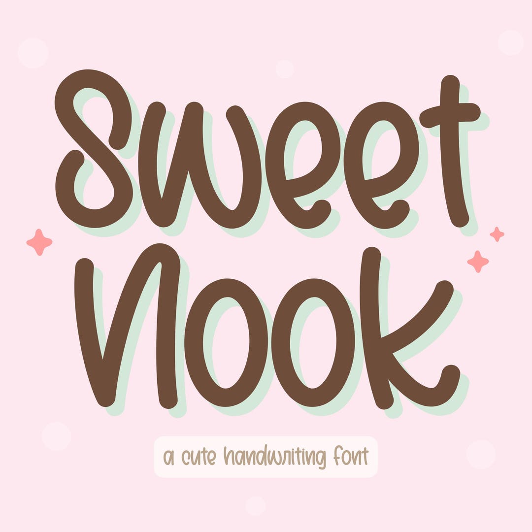 Sweet Nook Font – Handwriting Font for Digital Planners, Goodnotes ...