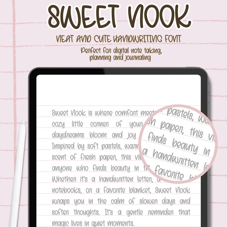 Handwriting Font, Handwritten Font, Neat Font, Cute Font, Goodnotes ...