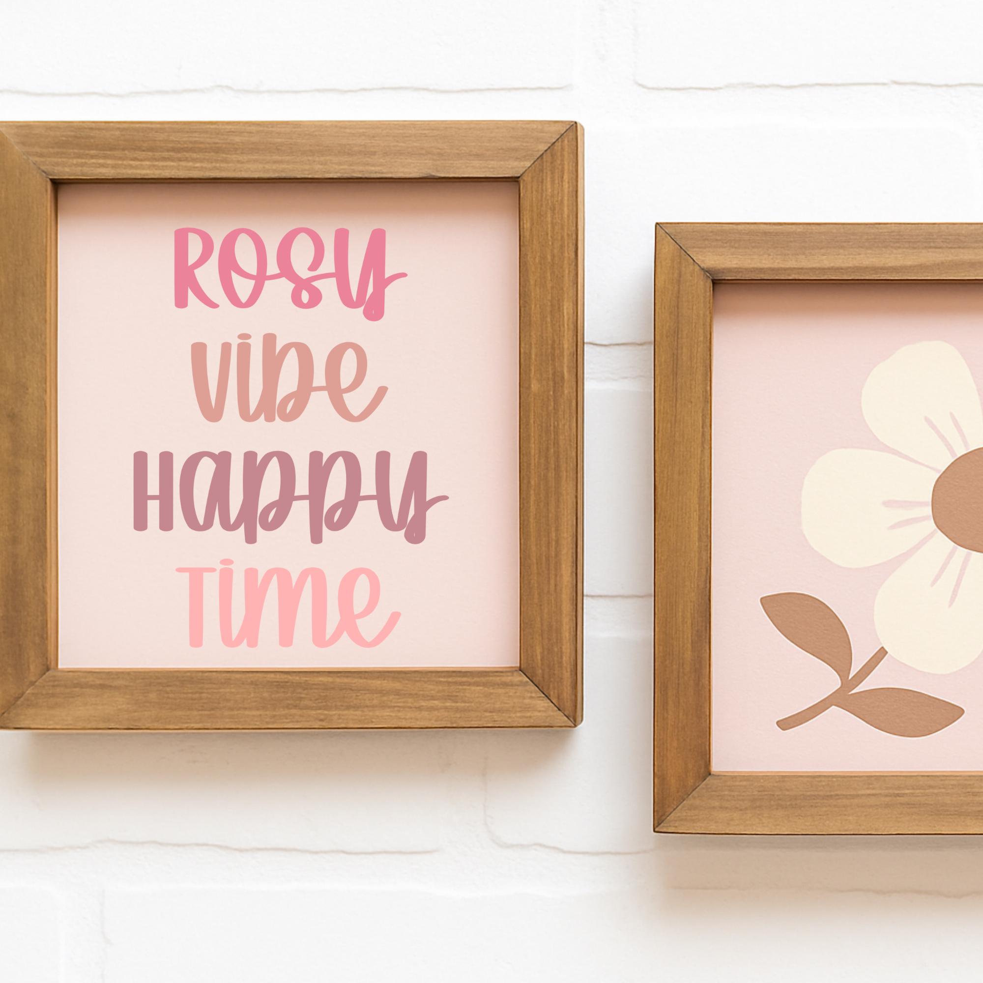 Rosy Tale – Handwritten Script Font With Bold Cursive Brush Style for ...