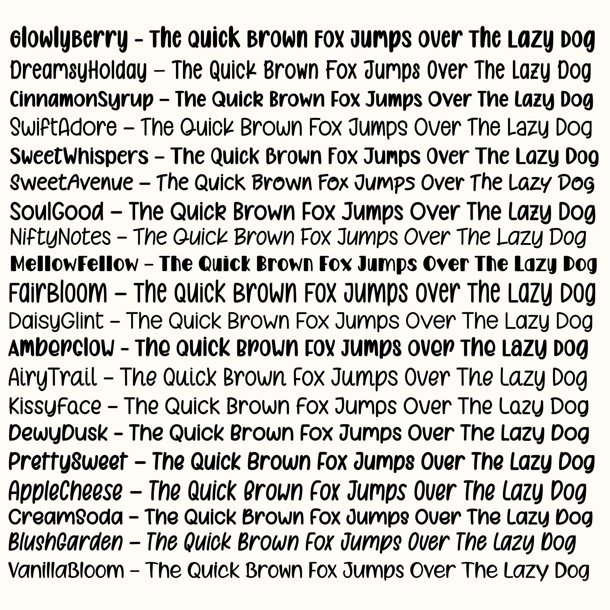 160 Handwritten Font Bundle Vol.1 – Handwriting Fonts for Digital ...