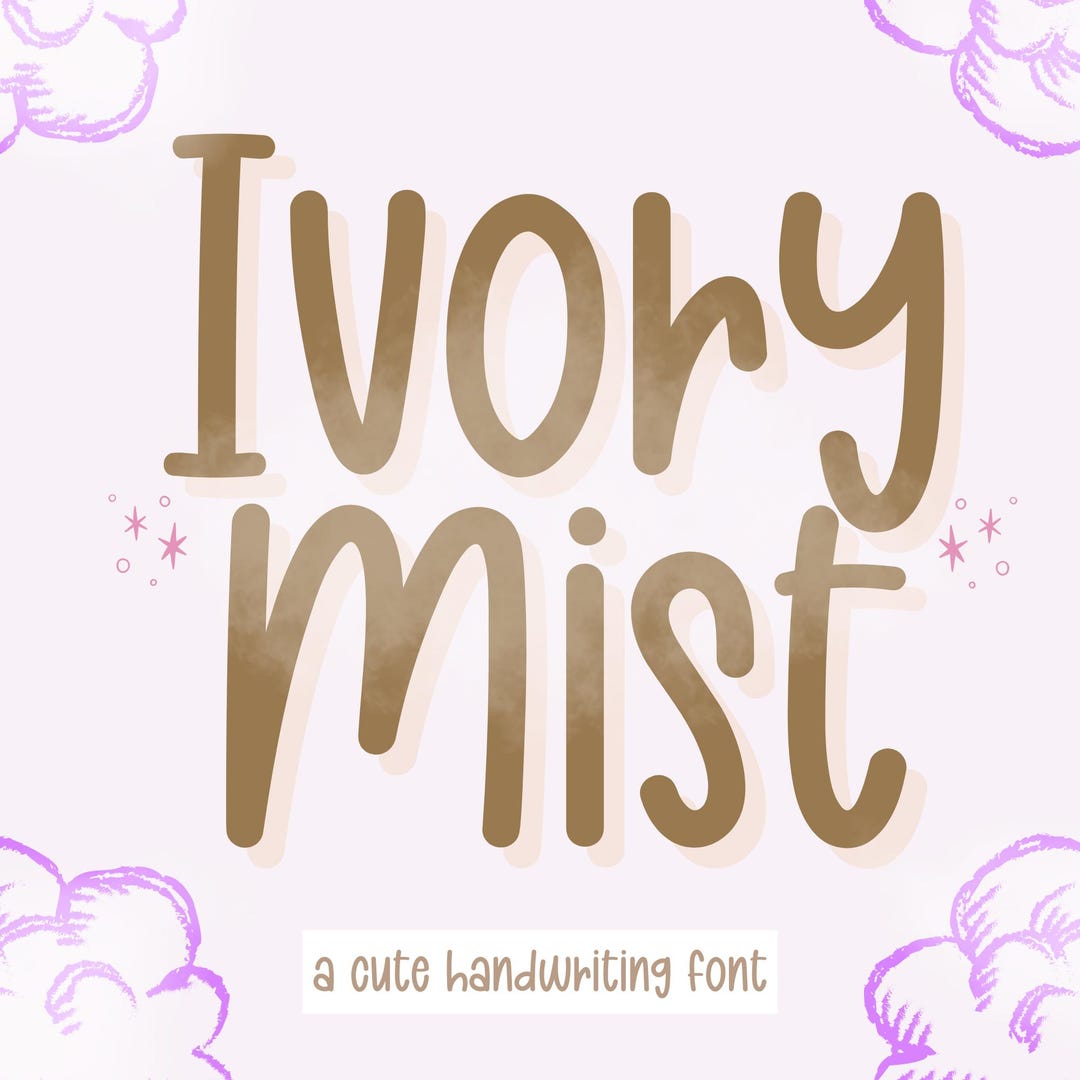 Ivory Mist – Handwritten Font for Digital Planners, Goodnotes & Cricut Writing Projects - Etsy