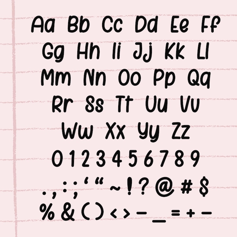 Handwriting Font, Handwritten Font, Neat Font, Cute Font, Goodnotes ...