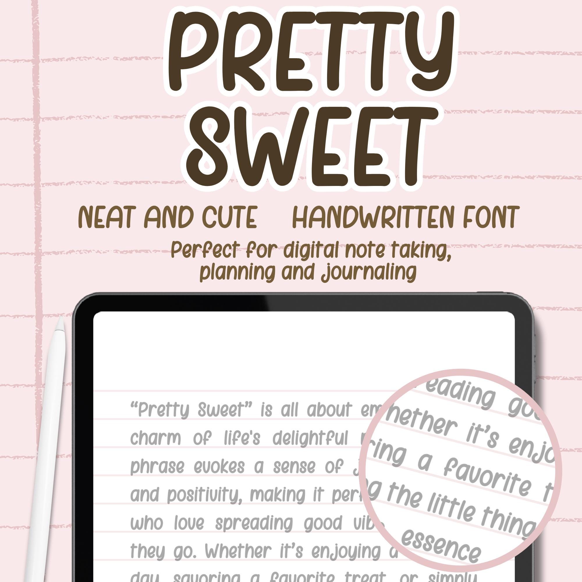Handwriting Font, Handwritten Font, Neat Font, Cute Font, Goodnotes ...