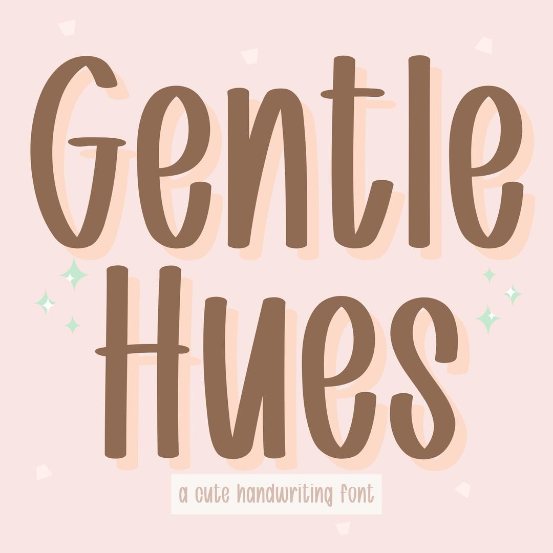 Gentle Hues Font – Handwriting Brush Font for Digital Planners ...