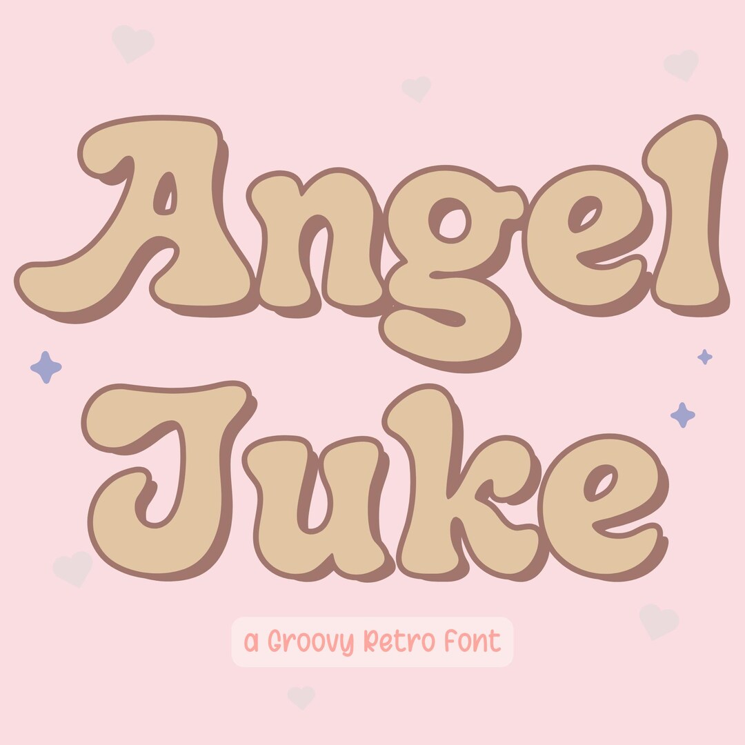 Angel Juke – Groovy Retro Font With 70s Hippie Vibes for Cricut ...
