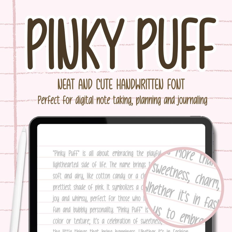 Handwriting Font, Handwritten Font, Neat Font, Cute Font, Goodnotes ...