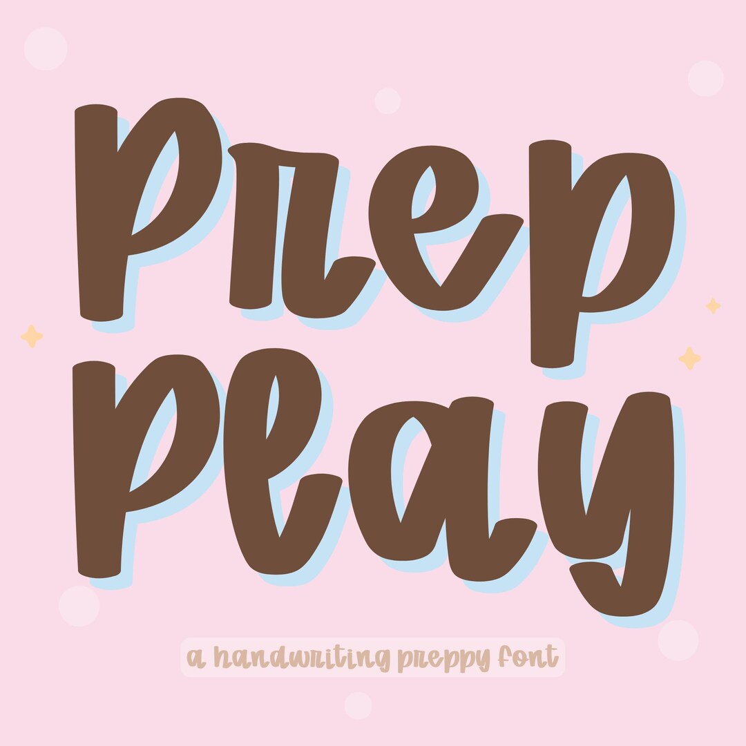 Prep Play Font – Preppy Handwriting Font for Digital Planner, Goodnotes ...