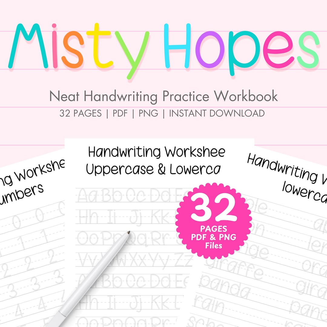Handwriting Practice Worksheet, Neat Handwriting Practice Sheet ...