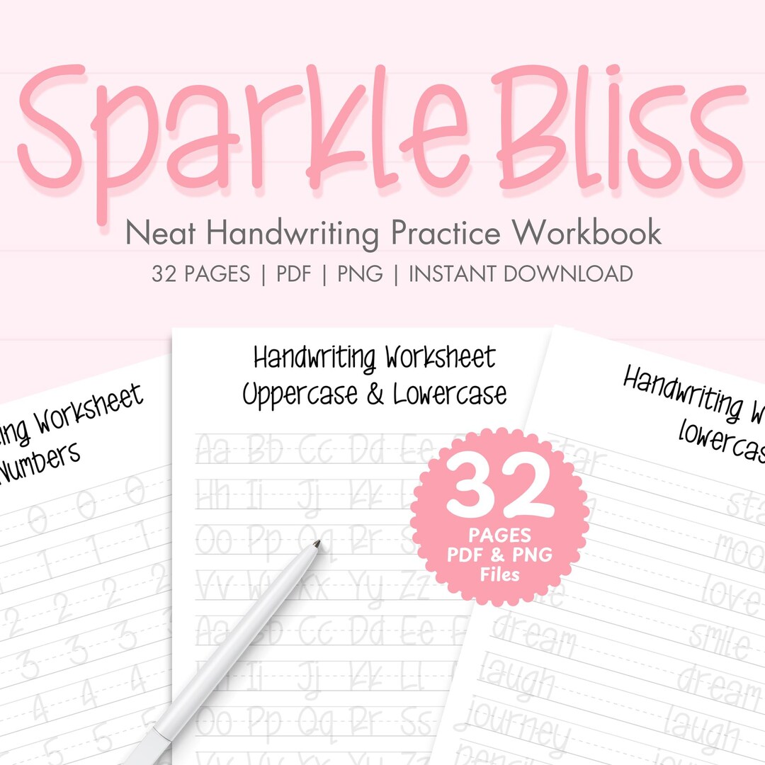 Handwriting Practice Worksheet, Neat Handwriting Practice Sheet ...