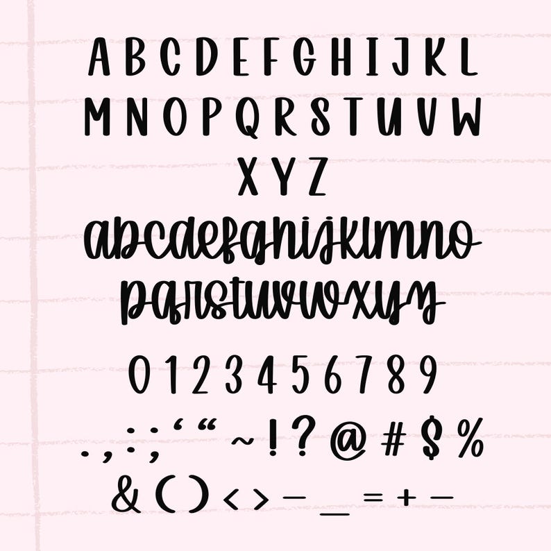 Rosy Tale – Handwritten Script Font With Bold Cursive Brush Style for ...