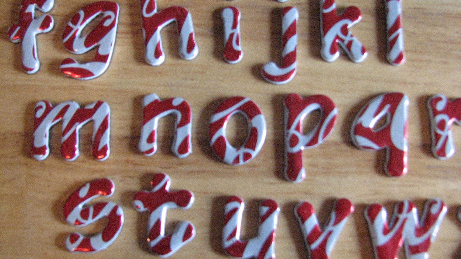 Recycled Coke Can Alphabet Magnetic-lowercase - Etsy