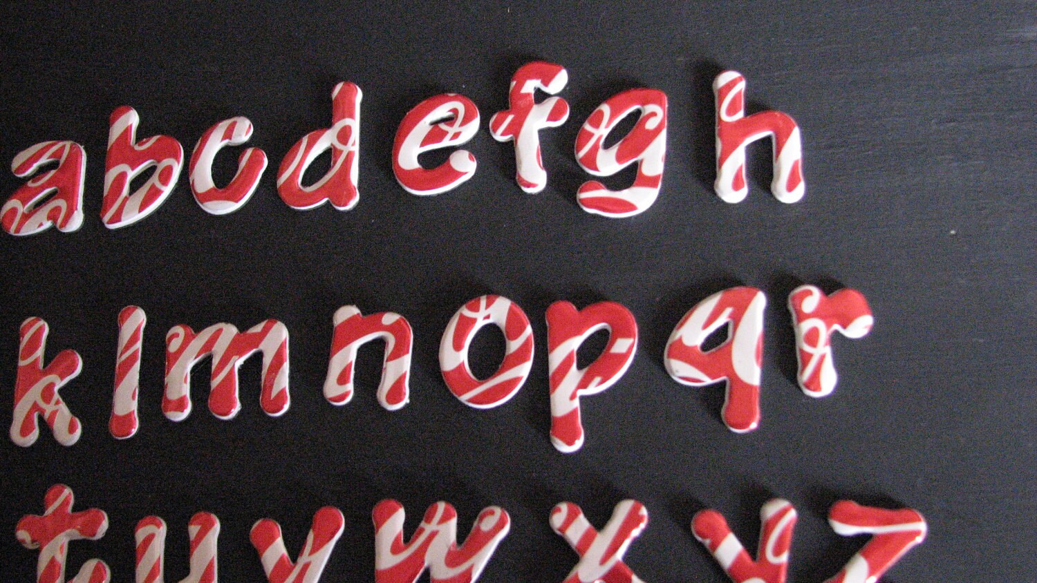 Recycled Coke Can Alphabet Magnetic-lowercase - Etsy