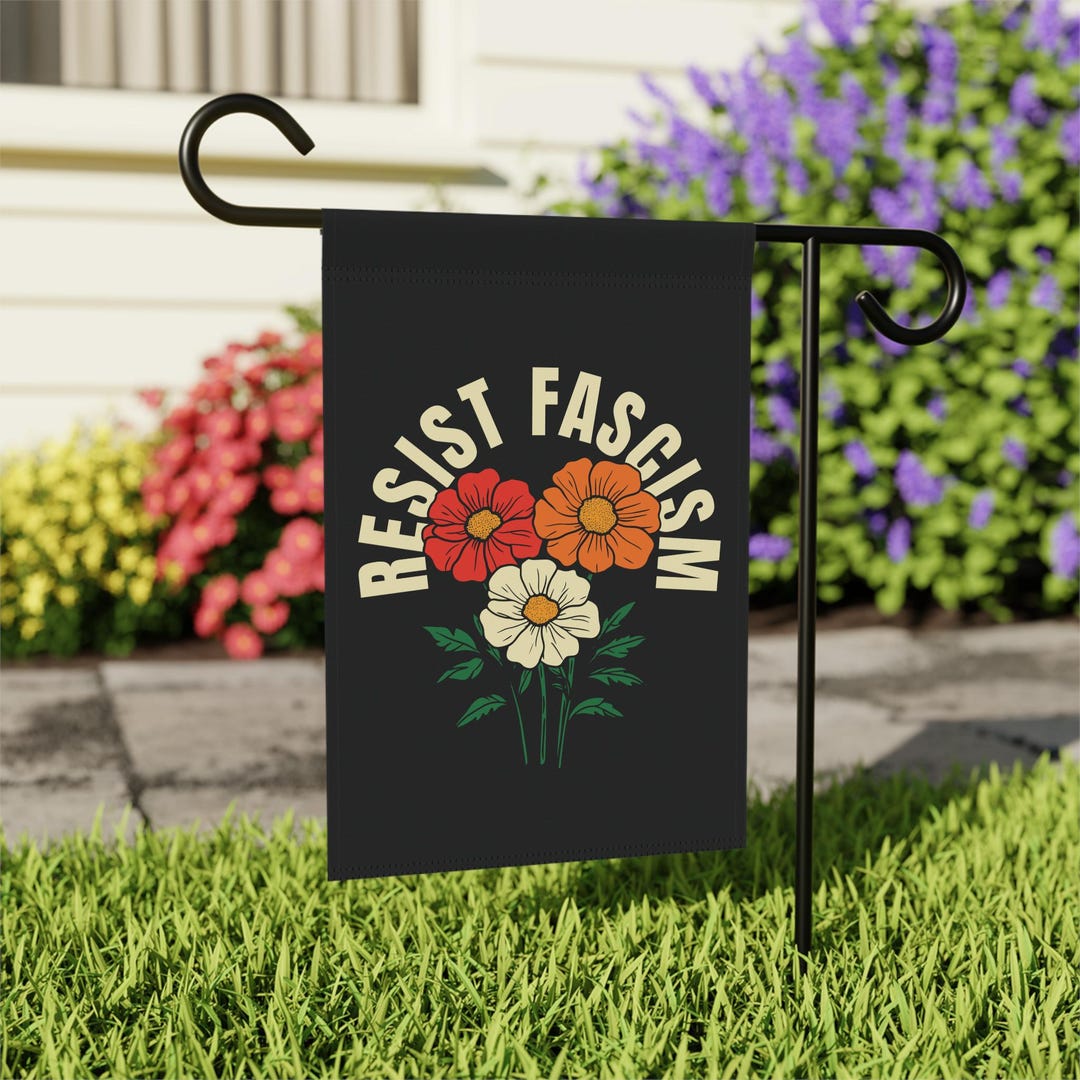 Resist Fascism Sign, Resist Fascism Flag, Anti-trump Garden Flags, Yard ...