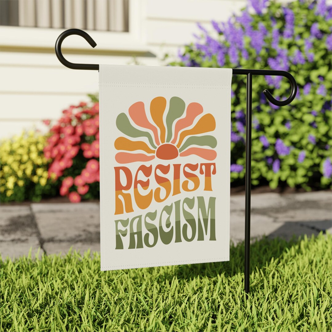 Resist Fascism Sign, Resist Fascism Flag, Anti-trump Garden Flags, Yard ...