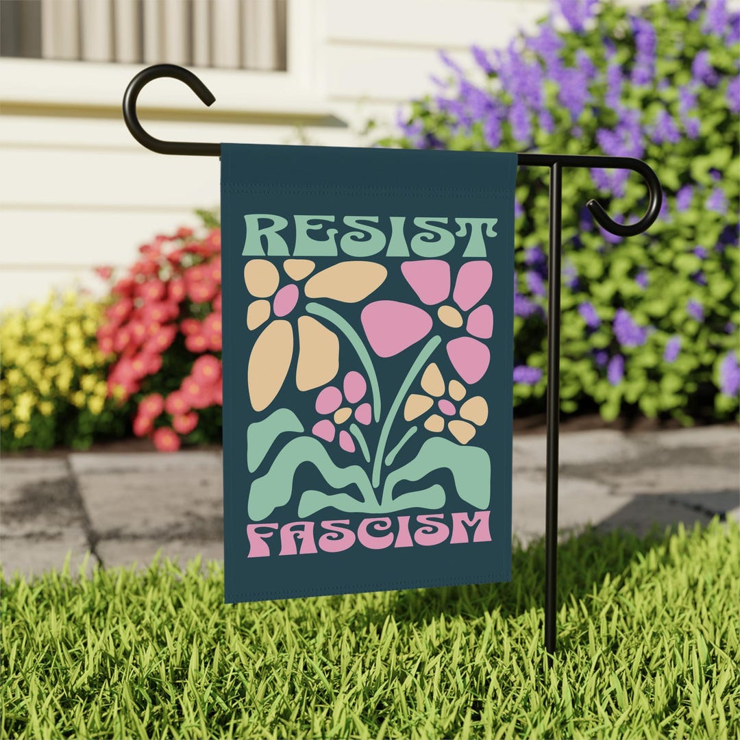 Resist Fascism Sign, Resist Fascism Flag, Anti-trump Garden Flags, Yard ...