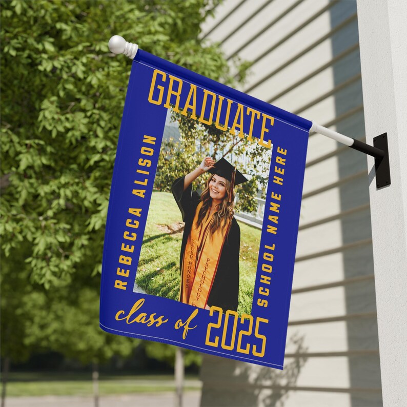 Graduate Class of 2025 Flag Personalized, Graduation Garden Flag With ...