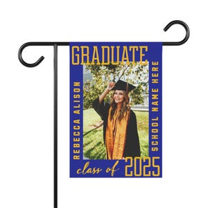 Graduate Class of 2025 Flag Personalized, Graduation Garden Flag With ...