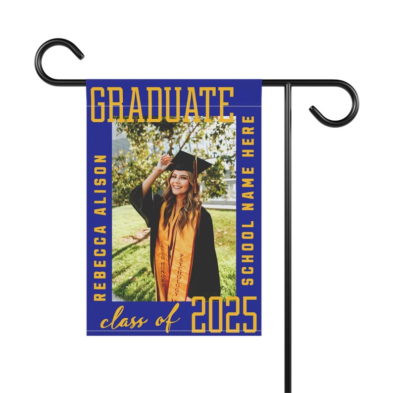 Graduate Class of 2025 Flag Personalized, Graduation Garden Flag With ...