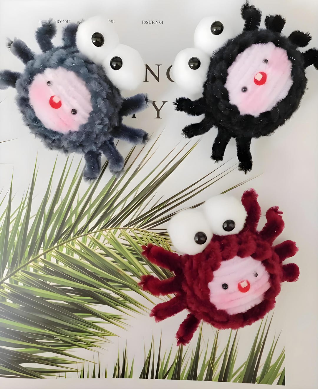 Handmade Twisted Stick Spider,mini Spider Ornaments,cute Jumping Spider ...