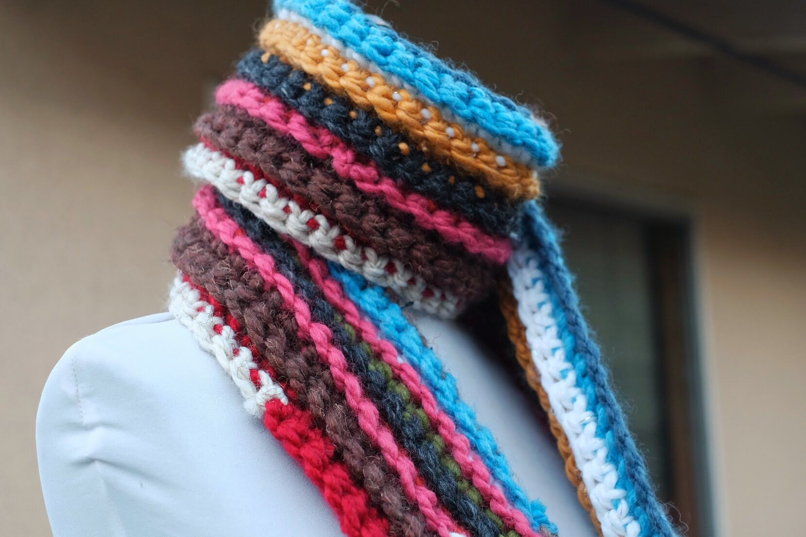 Celebration Scarf. Colorful Winter Wool Blend Scarf Neck - Etsy