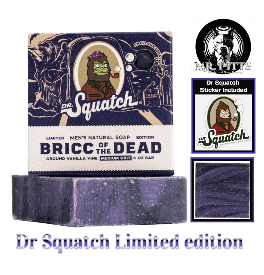 New! Dr. Squatch - Bricc of the Dead- Limited Edition Halloween Soap ...