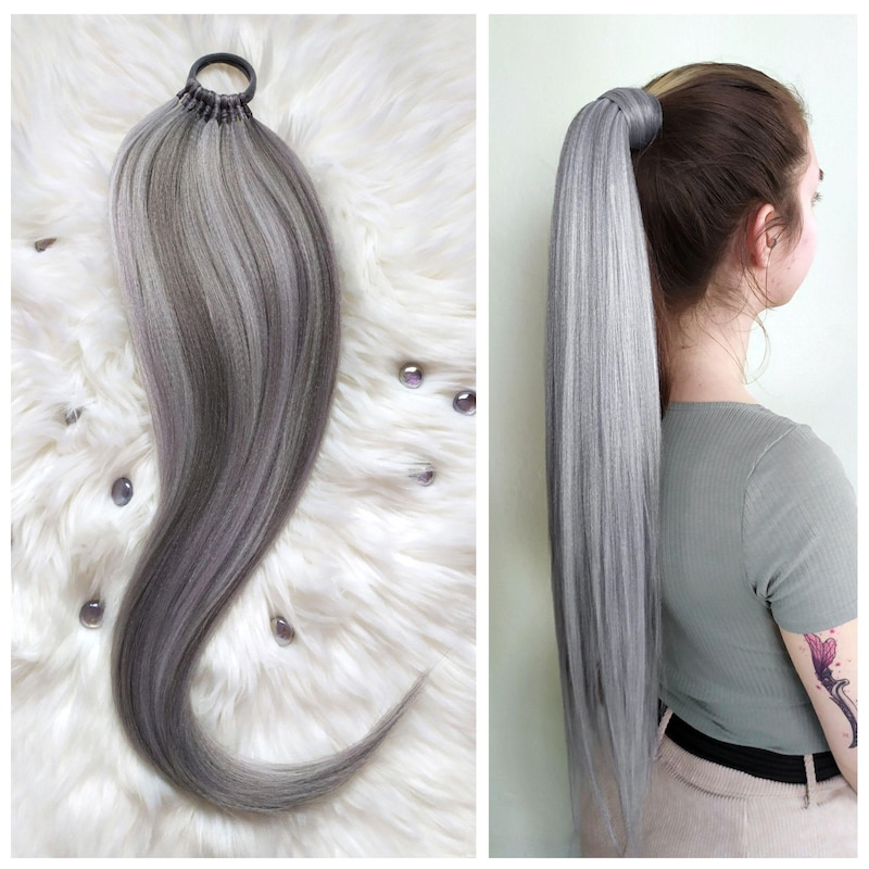 Gray Ponytails - Etsy